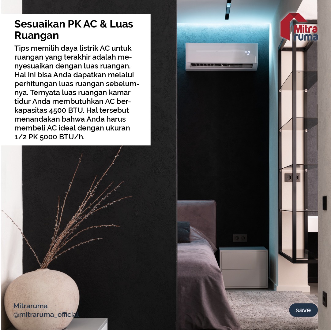 Tips Memilih Daya Listrik Ac Untuk Ruangan | Mitraruma