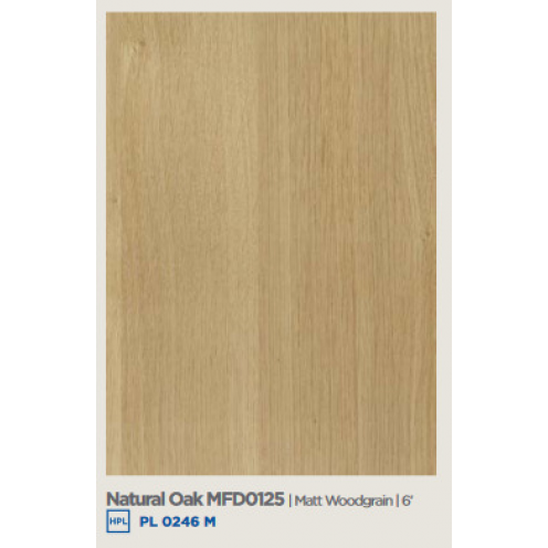 PANEL PLUS Papan MDF HMR E1 15mm MFD0125 Natural Oak Matt Woodgrain 2 ...